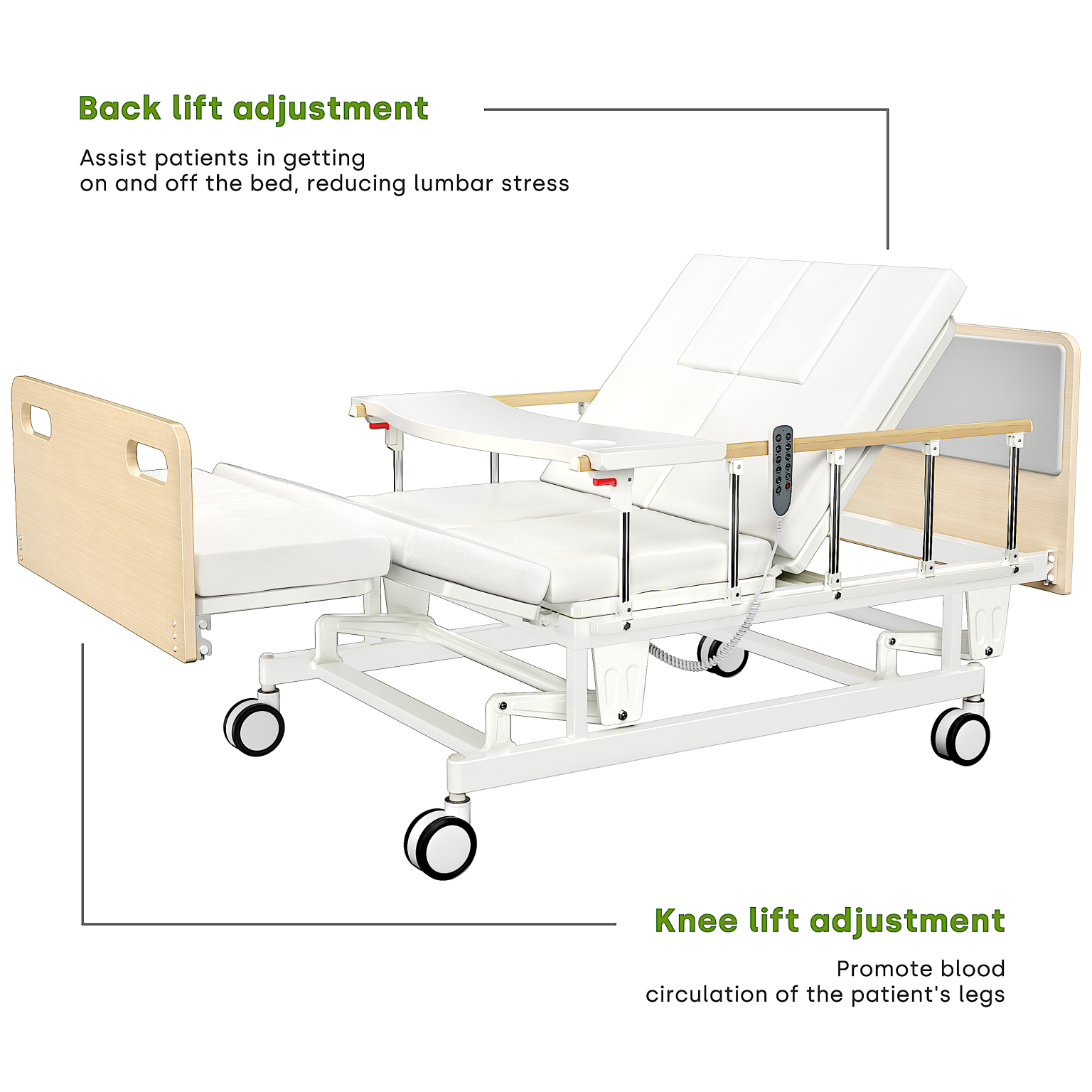 Adjustable Full Electric Hospital Beds for HomeCare